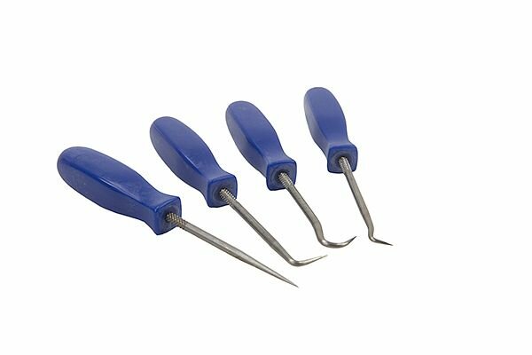 Набор зацепов для снятия уплотнительных колец, 125 мм, 4 предмета, TIO