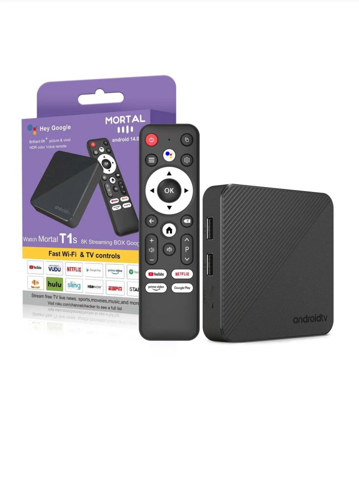 Умный домашний кинотеатр T1S Android 14, ТВ-приставка Allwinner H313 с поддержкой Google Assistant, Bluetooth 5.0, Wifi6, плеер