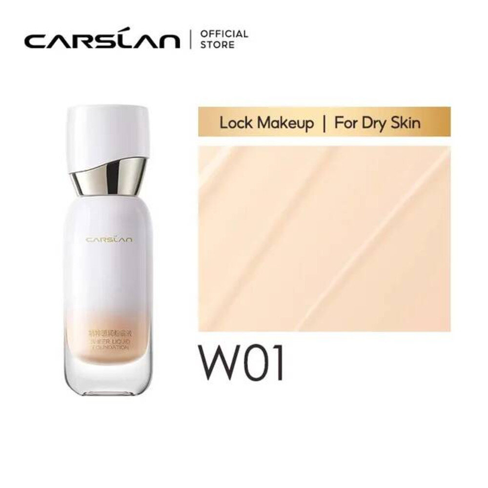 CARSLAN Professional Essence Face Liquid Foundation Cream Coverage Concealer Longlasting Moisture Base Makeup Cosmetics
