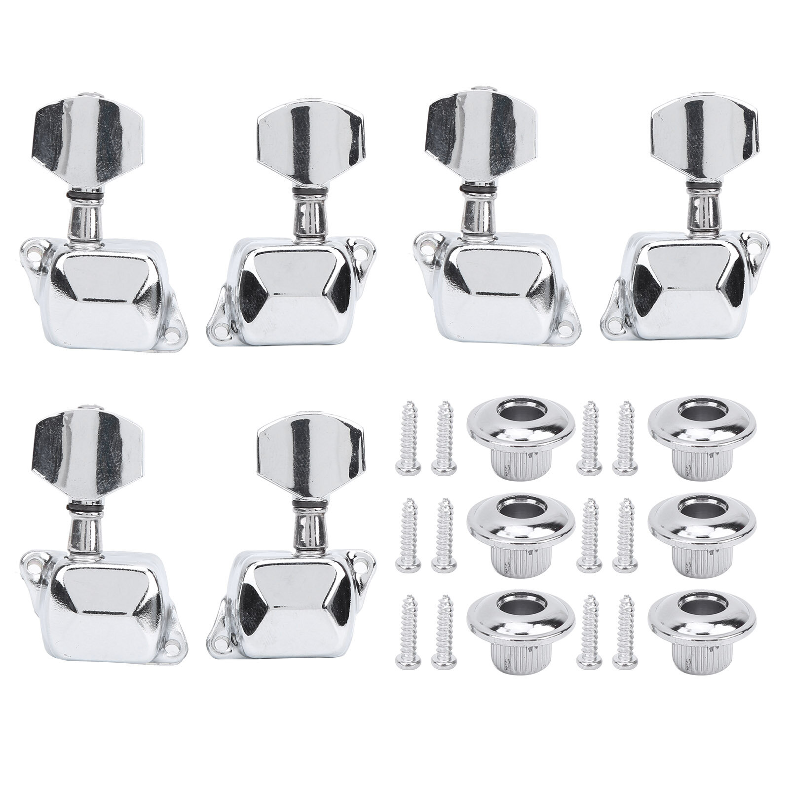 Ключи для настройки гитары, колышки для полузакрытой электрогитары, аксессуары для музыкальных инструментов (серебро)