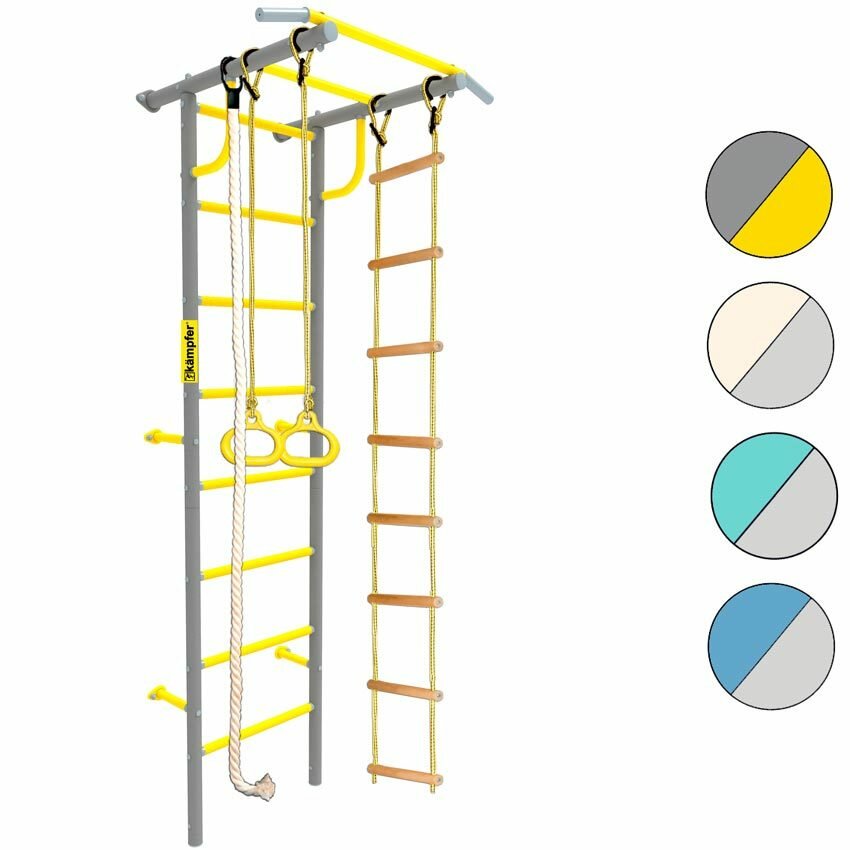 Шведская стенка Kemfer Strong Kid Wall Top. солнечная дымка, выдерживает нагрузку до 100 кг