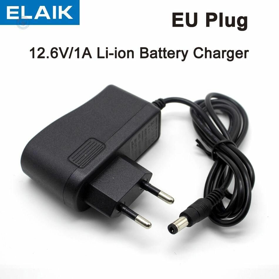 Аккумуляторное зарядное устройство 12,6 В 1 А для литиевых батарей инструмента и бытовой техники, универсальный блок питания с защитой от перегрева и короткого замыкания