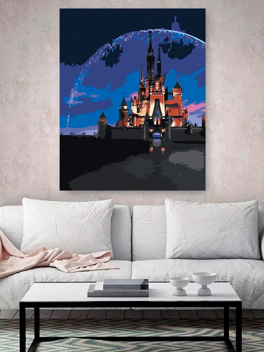 Картины по номерам Замок Уолт Дисней