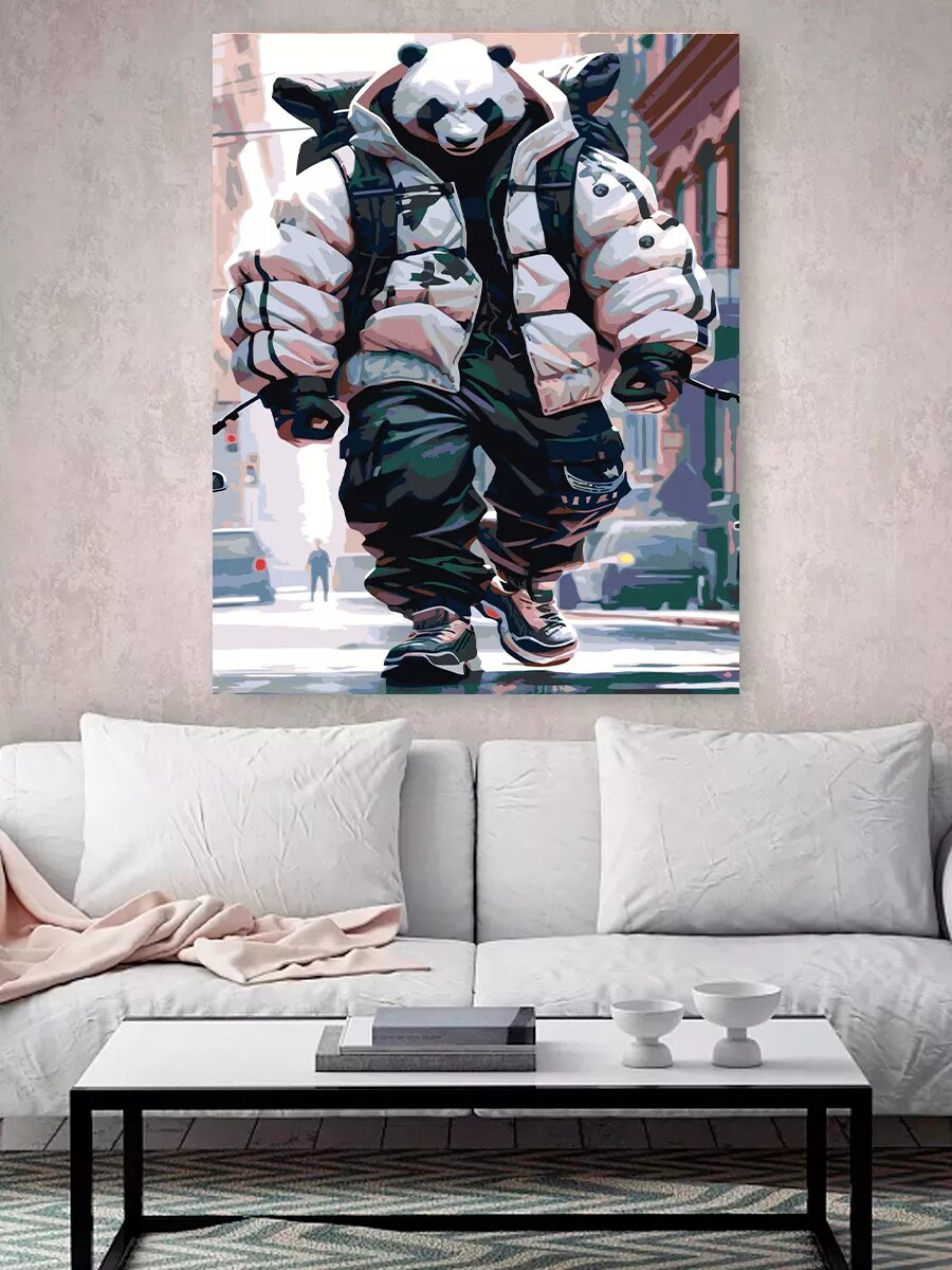 Картина по номерам Панда