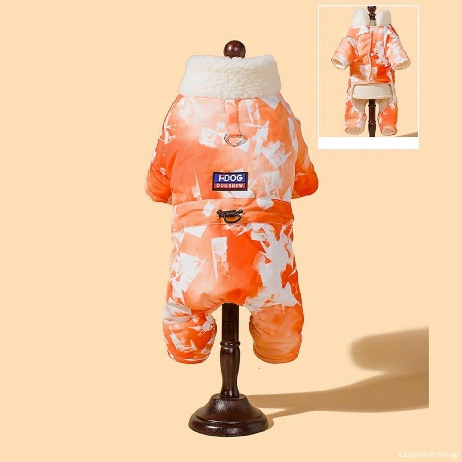 Комбинезон для собак мелких пород и средних пород, зимний комбинезон для собак утепленный, размер XXL