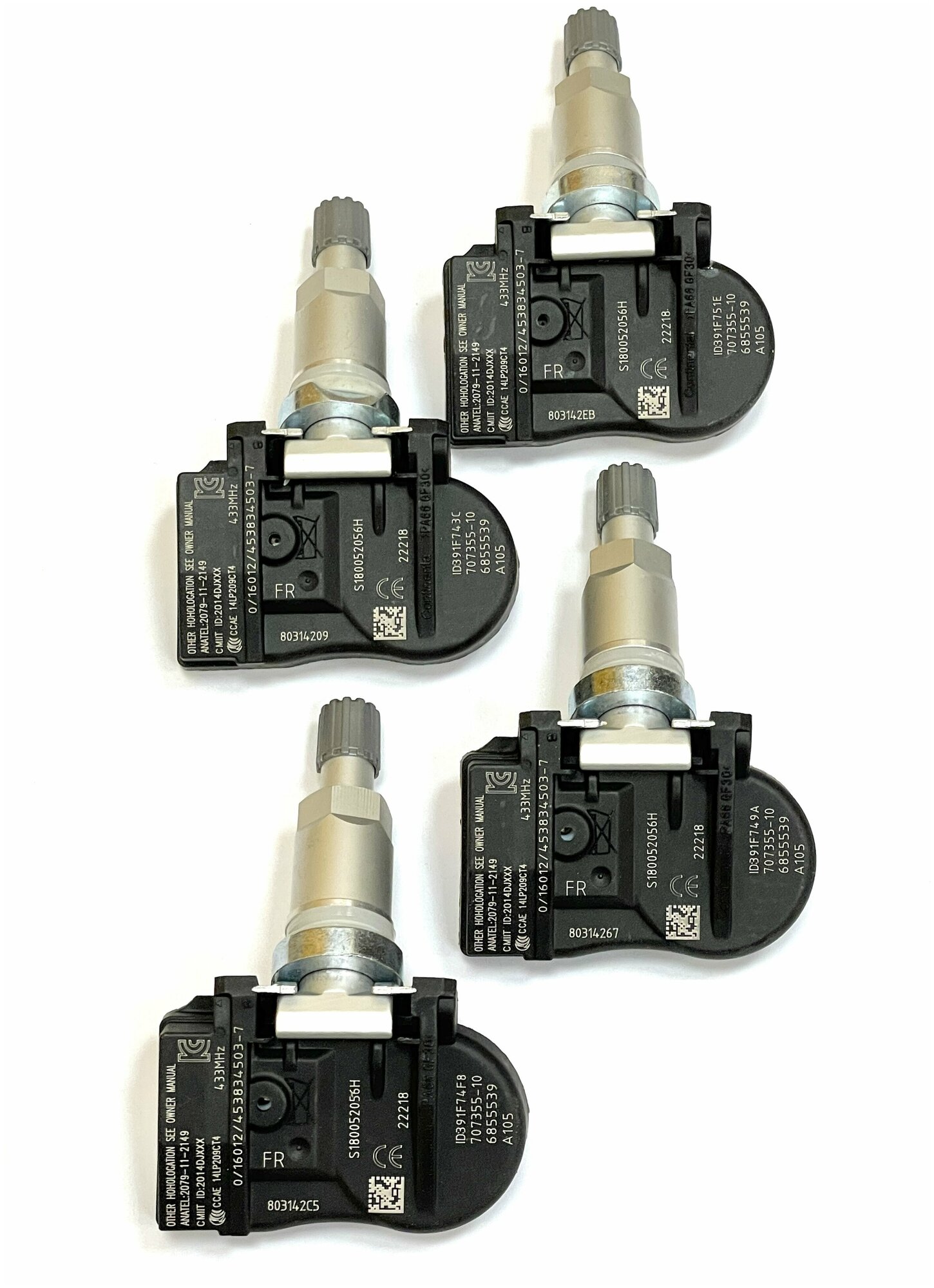 Комплект датчиков давления шин BMW 36106881890 — датчики TPMS BMW, комплект 4 шт, оригинальные датчики