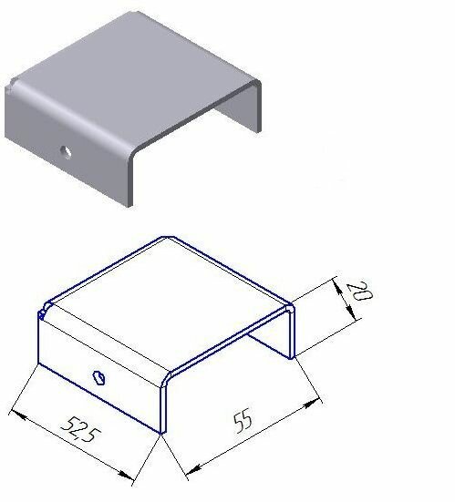 Крышка столба 50x50, DHR0302 - DoorHan