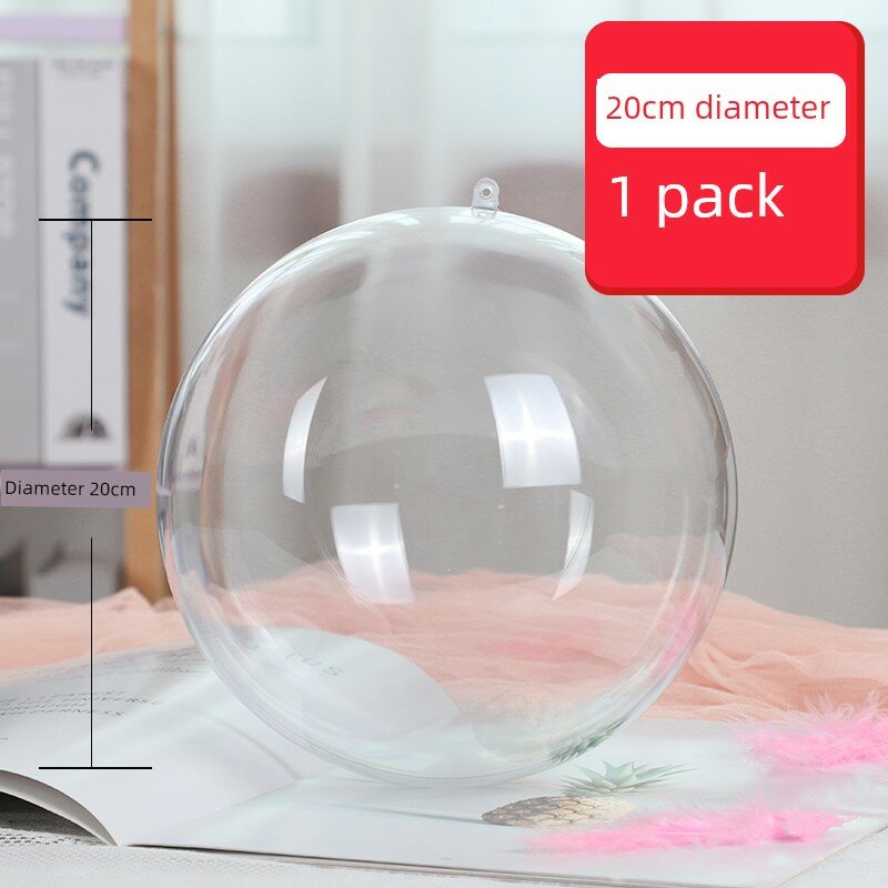 Прозрачный акриловый полый шар, 20 см диаметр, 1 штука для элегантного домашнего декора