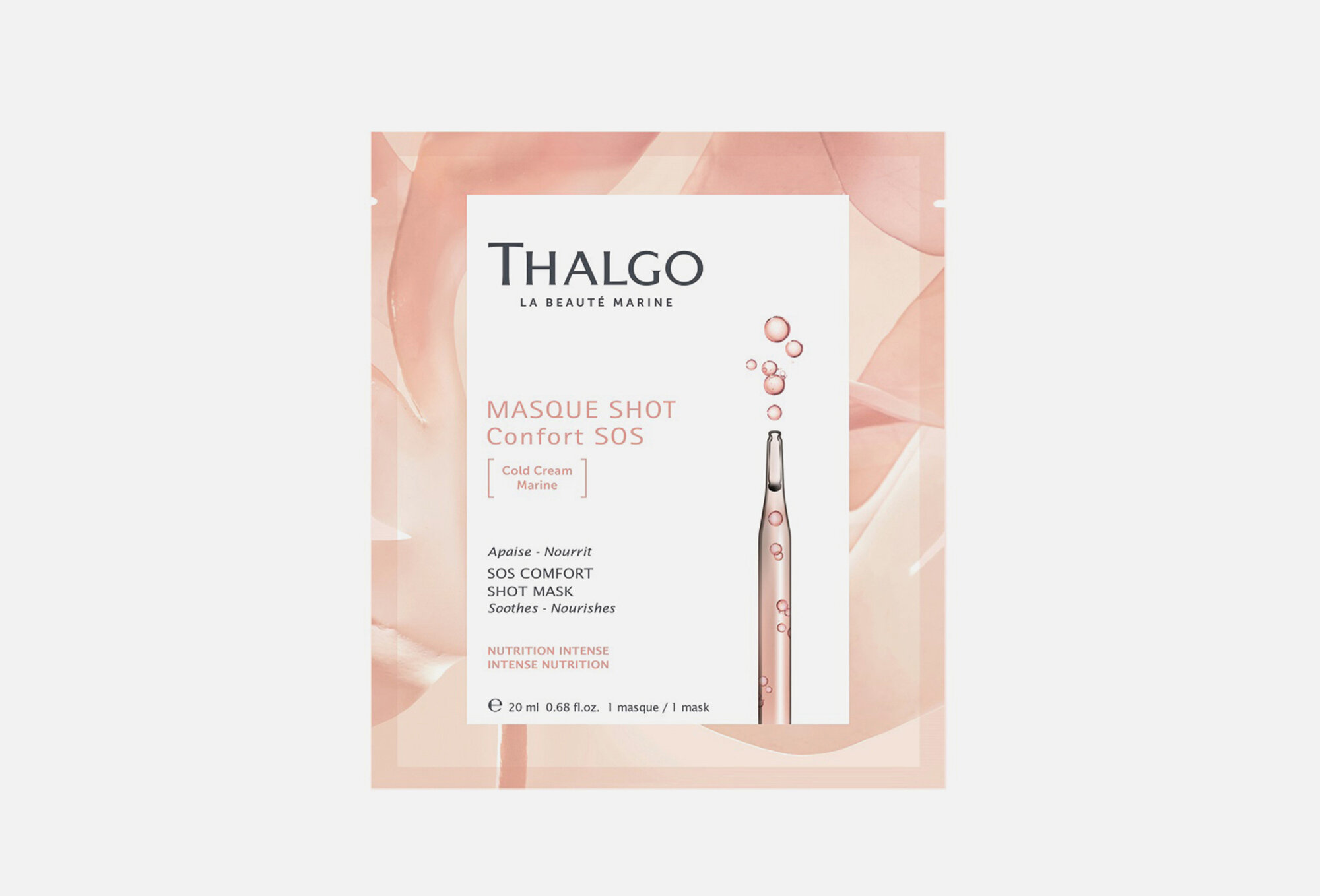 Успокаивающая экспресс-маска для лица THALGO SOS Comfort Shot Mask 20 мл