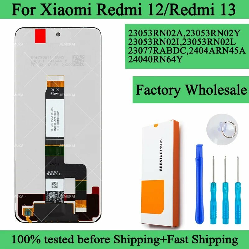 ЖК-дисплей Xiaomi Redmi 12/13 Original With Frame