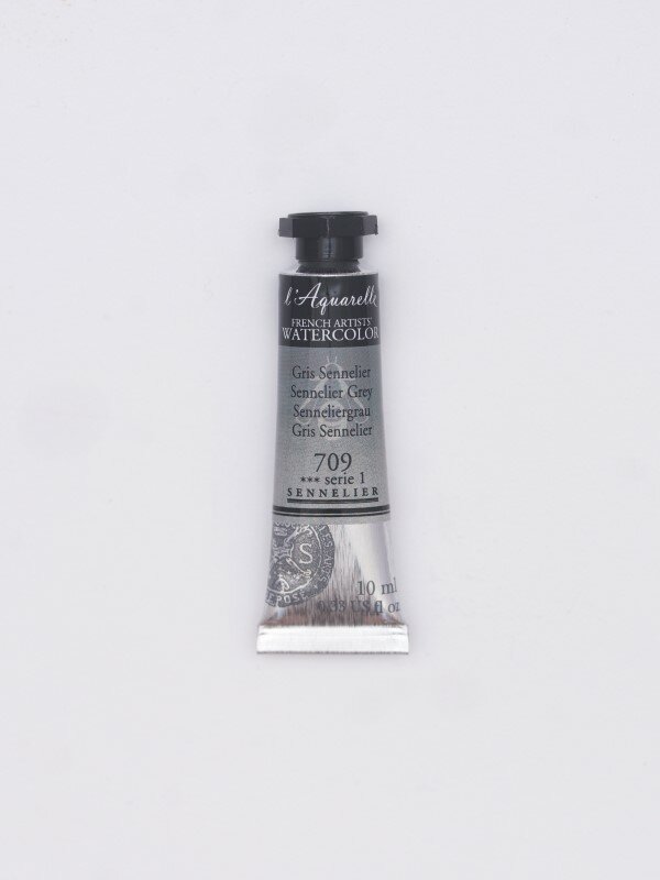 Sennelier L'aquarelle Акварельная краска акварель художественная в тубе 10мл серый Сеннелье