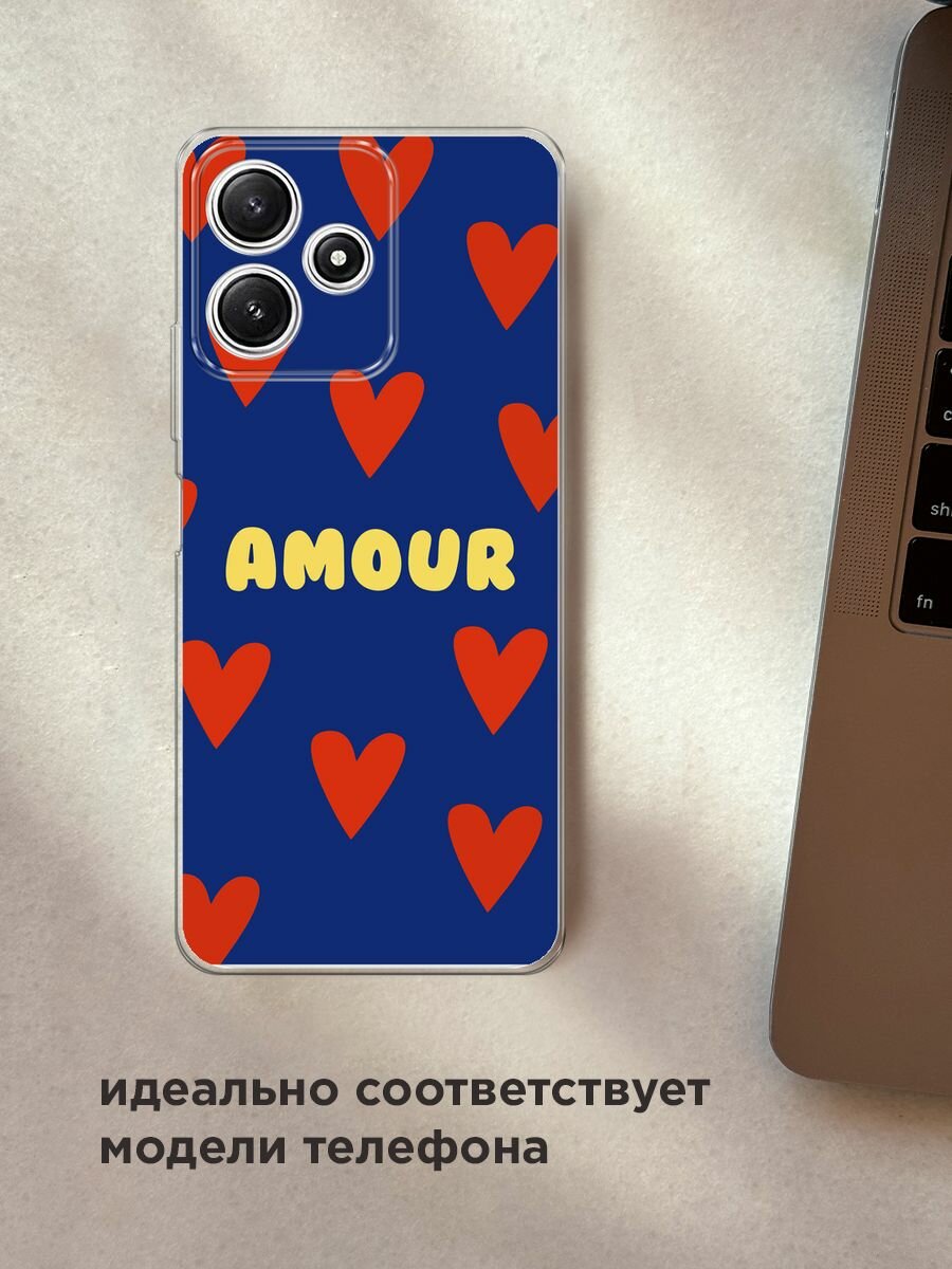 Чехол на Xiaomi Redmi 12 / Сяоми Редми 12 с принтом "Amour art - 14 февраля" — фото 1