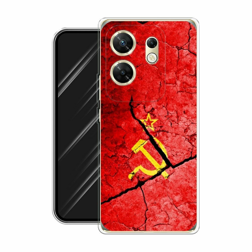 Чехол на Infinix Zero 30 4G / Инфиникс Зеро 30 4G с принтом "СССР" — фото 1