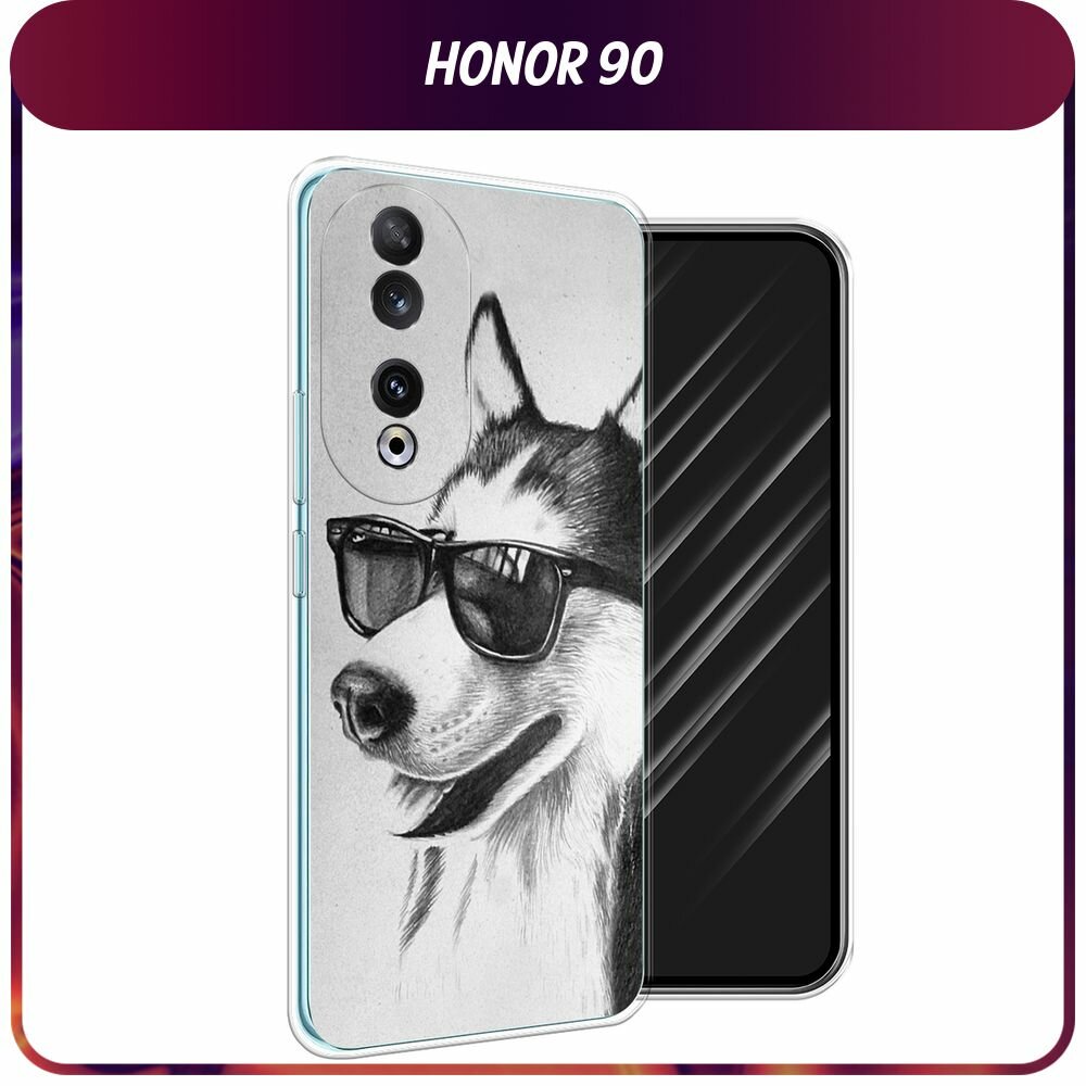 Силиконовый чехол на Honor 90 / Хонор 90 с принтом "Крутой Хаске"