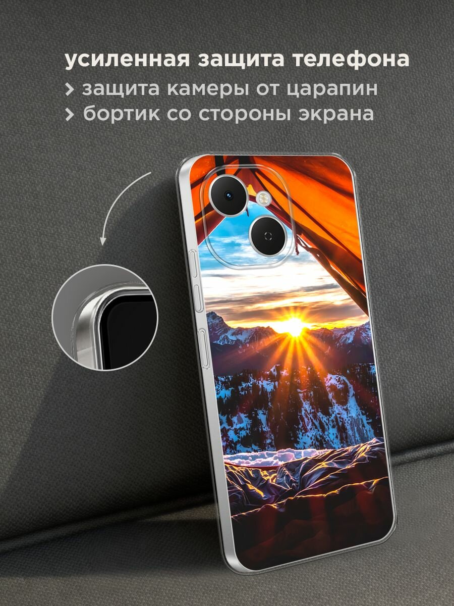 Чехол на Tecno Spark 40C / Текно Спарк 40C с принтом "Горы 7" — фото 1