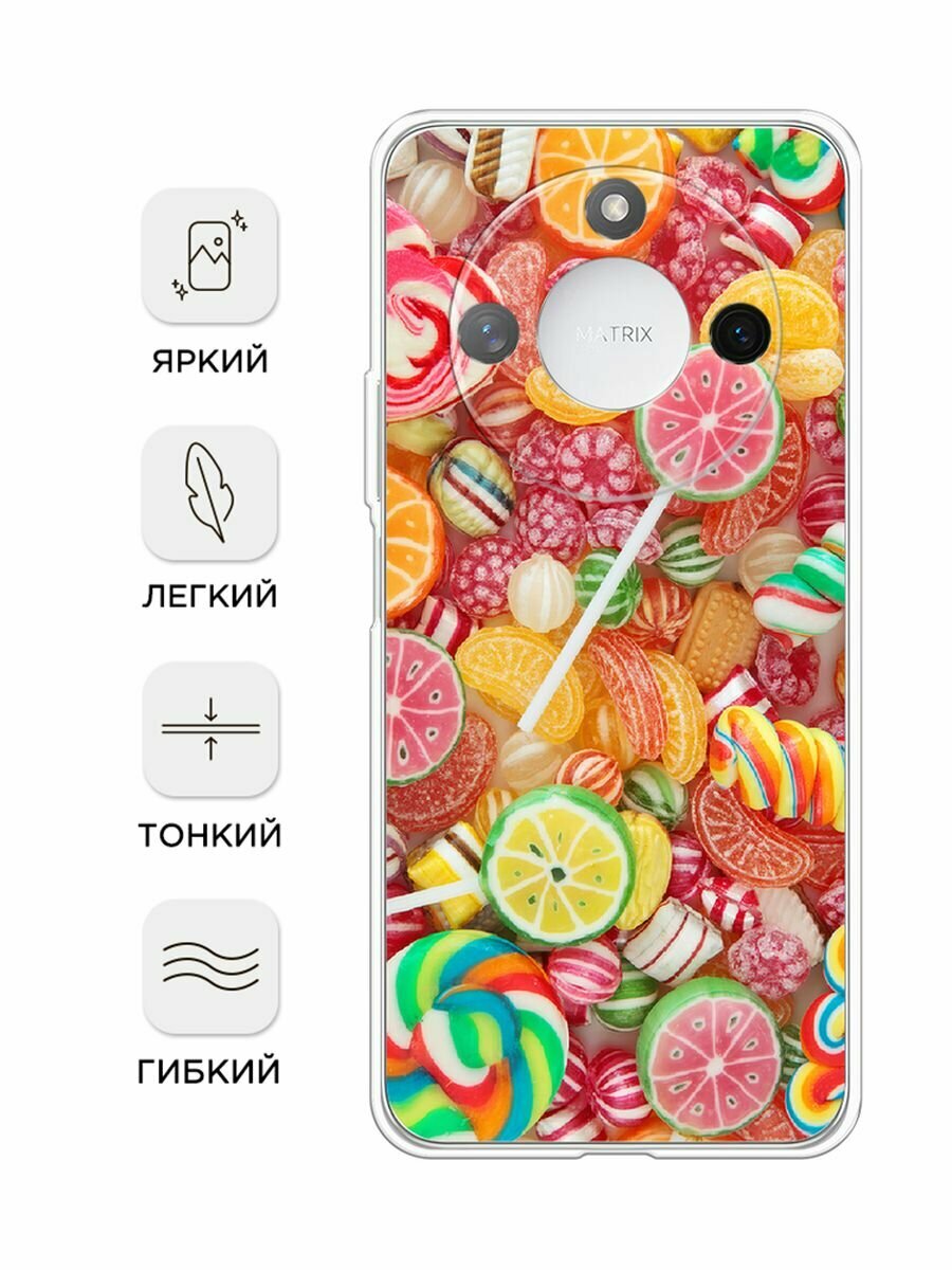 Чехол на Honor X9c Smart / Хонор X9c Смарт с принтом Вкусняшки — фото 1