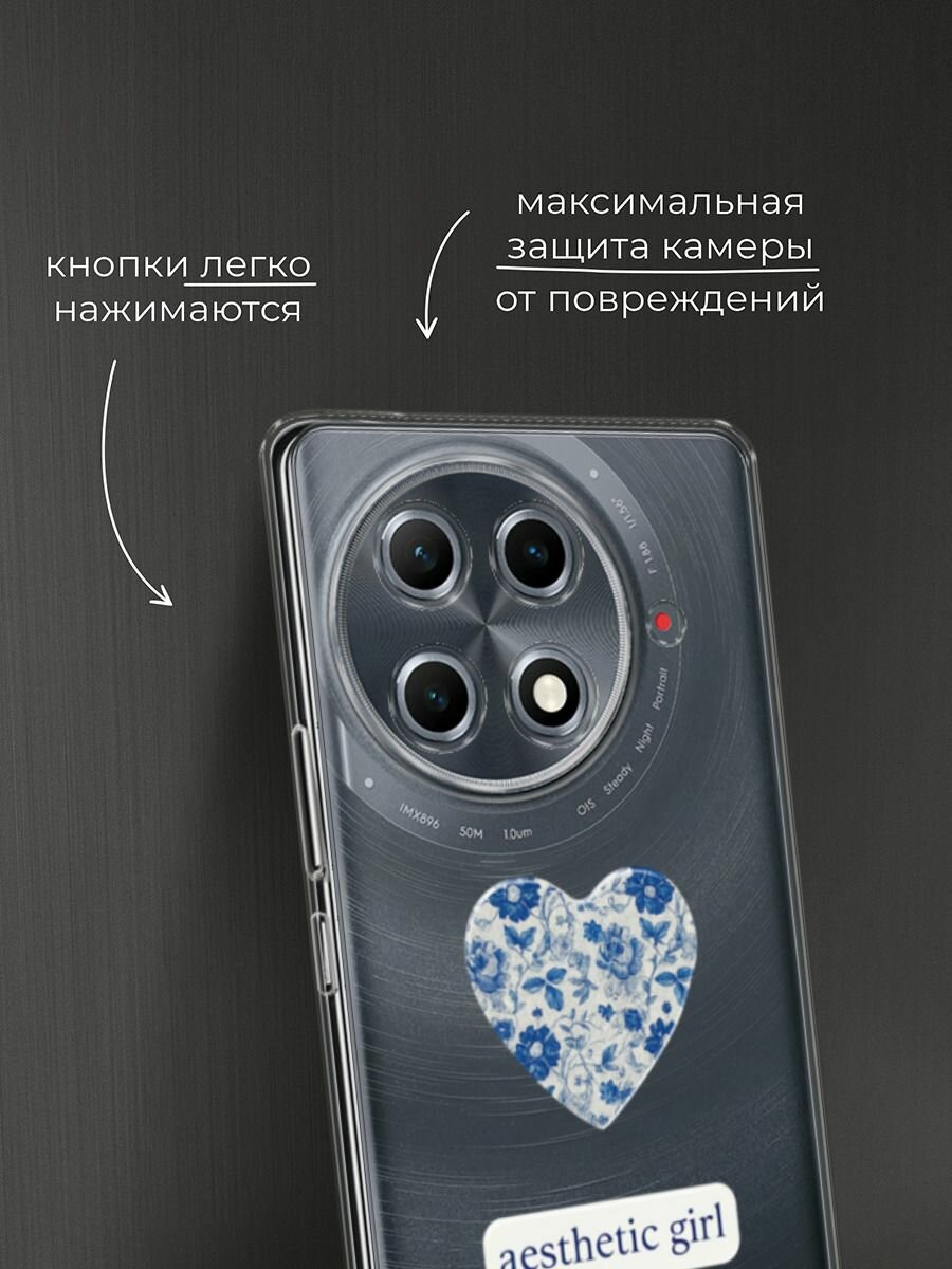 Чехол на Tecno Camon 30S Pro / Текно Камон 30S Про с принтом "Aesthetic girl" — фото 1