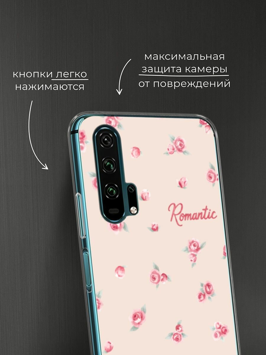 Силиконовый чехол на Honor 20 Pro / Хонор 20 Про с принтом "Romantic" — фото 1