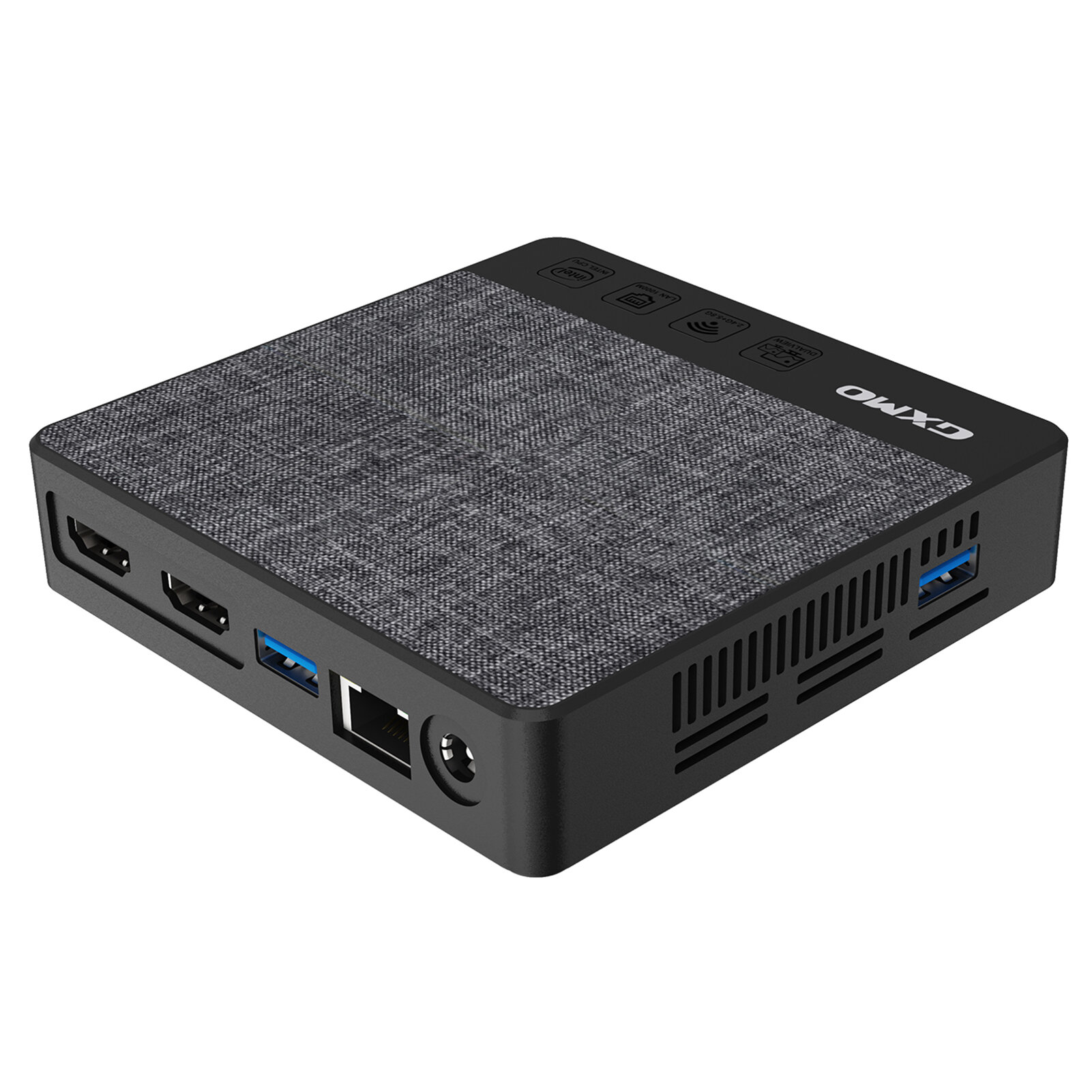 Мини-ПК Windows 11 Мини-настольный компьютер с процессором Intel Gemini Lake N4000 6G LPDDR4 64G EMMC 256G SSD Поддержка двух экранов Разрешение 4K Wifi BT для бизнеса Домашний офис Семья