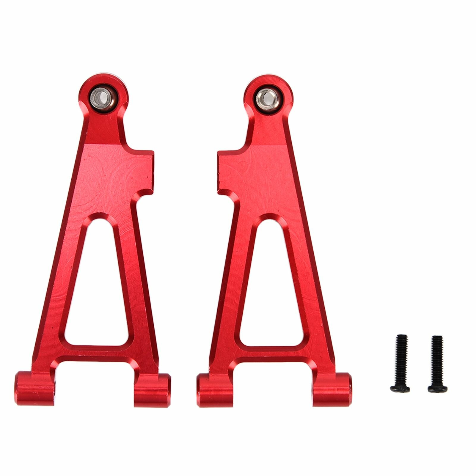 2 шт. передние нижние рычаги подвески из алюминиевого сплава, красные рычаги подвески, замена с винтами для автомобиля с дистанционным управлением 1/16