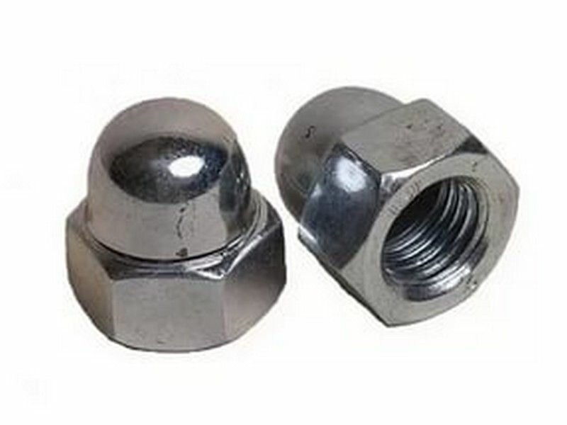 Гайка колпачковая М5 (50шт) DIN1587 цинк SteelRex (У)