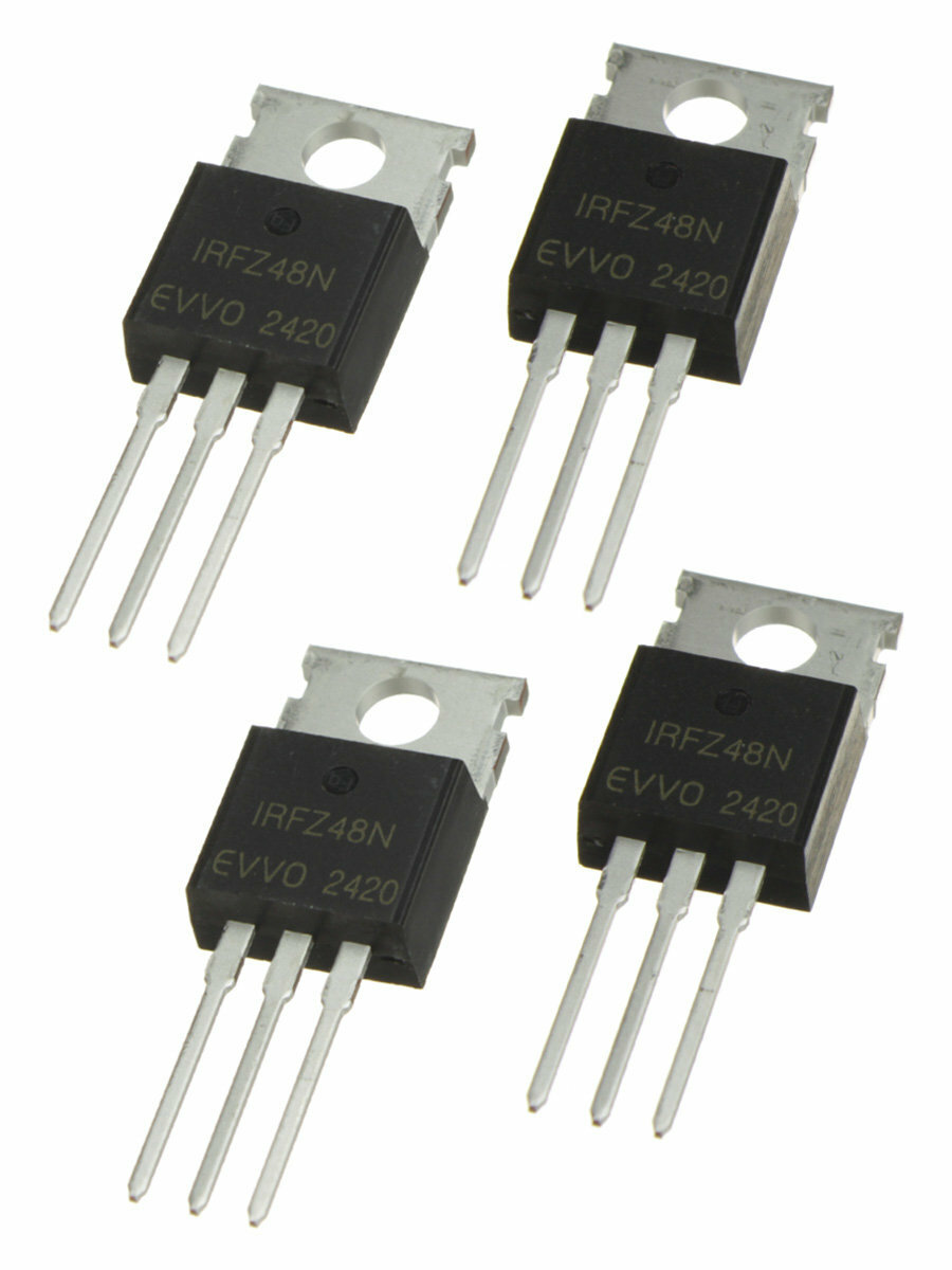Транзистор IRFZ48N TO-220 Evvo (упаковка 4шт) N-канал 60В 60А 86.8Вт