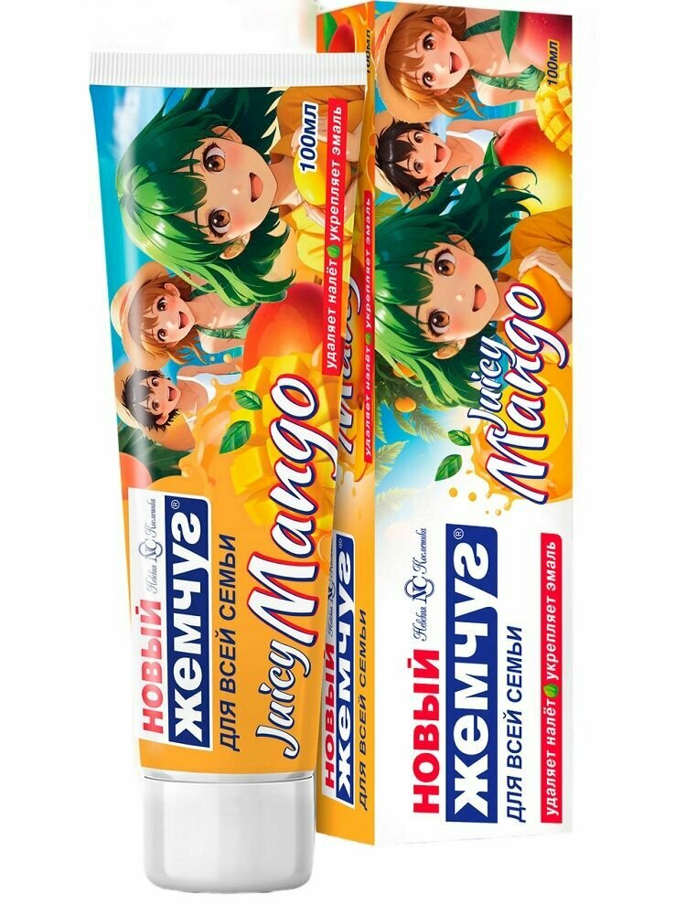 Зубная паста Новый жемчуг Juicy Mango 100мл