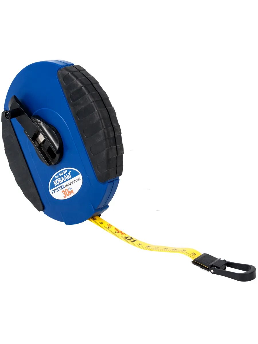 Рулетка геодезическая 30м x 13мм закрытый корпус(фиберглас