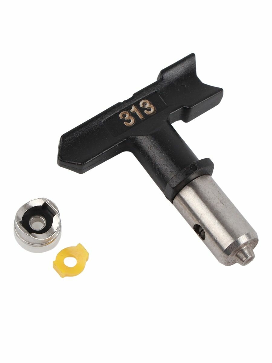 Двусторонний вольфрамовый стальной безвоздушный распылитель краски, насадки для распылителя, аксессуары для домашнего инструмента, черный 313 #