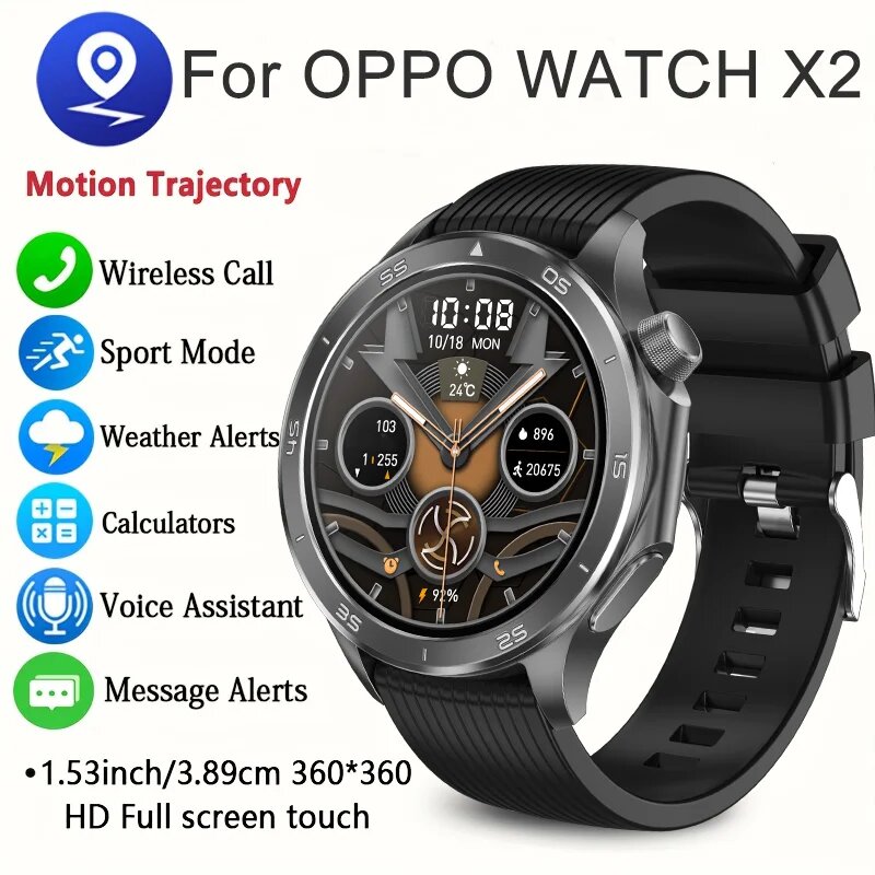 OPPO Watch X Smart Watch Мужчины Black
