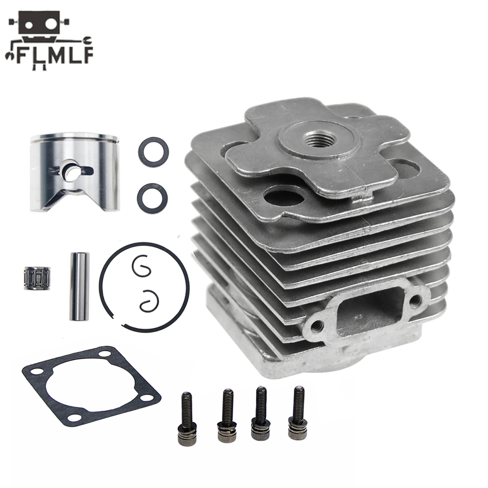 Оригинальный цилиндр FLMLF, 4 болта, 29CC, 32CC, тростниковый двигатель для 1/5 Rc Hpi Rofun Km Rovan Baja LT MCD DBXL FG, запчасти для мопеда Redcat for 32CC Cylinder