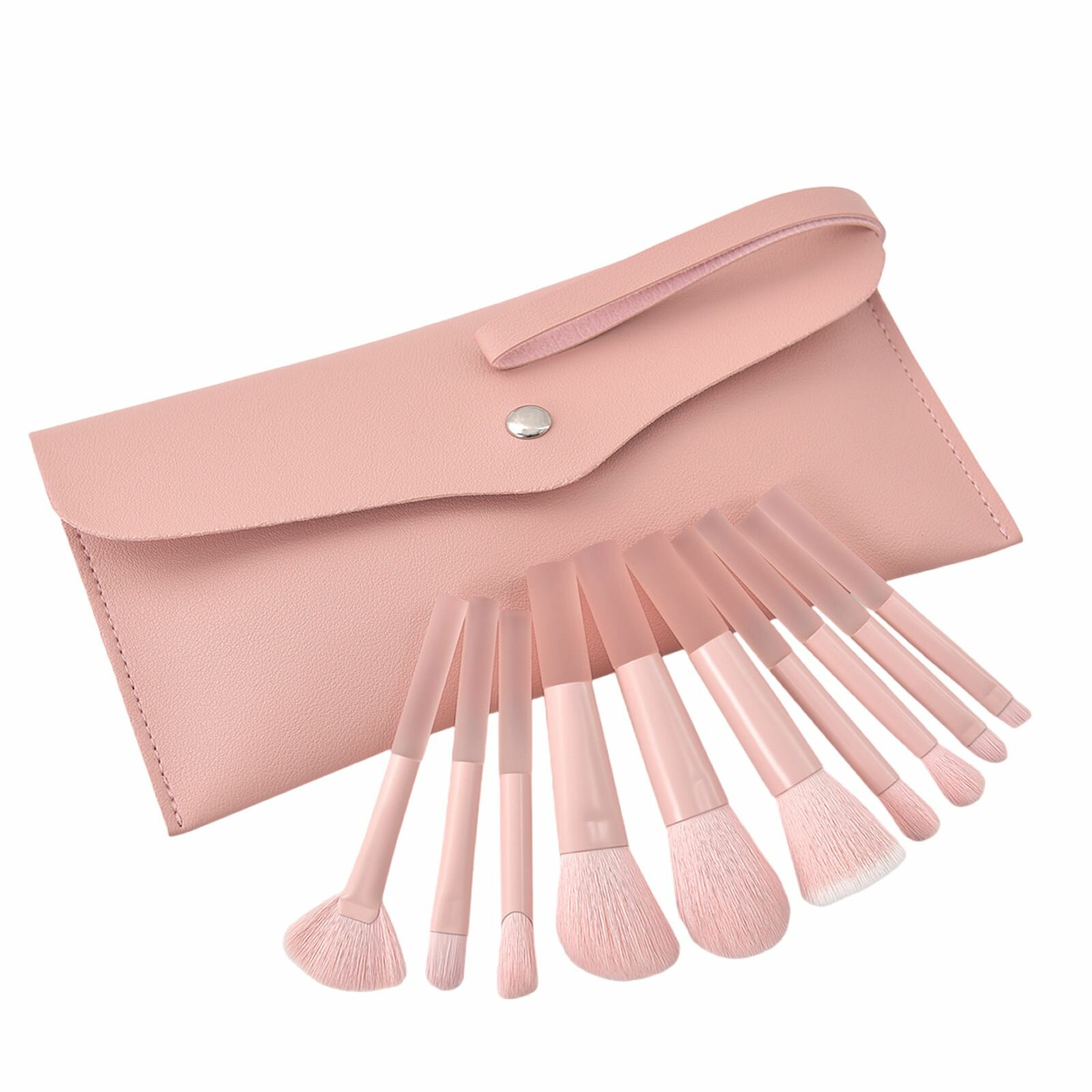 10 шт Набор косметических кистей с сумкой для хранения кисти макияжа набор лица