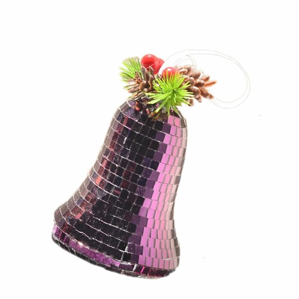 Подвеска С Диско-Шаром-Колокольчиком-Фиолетовый