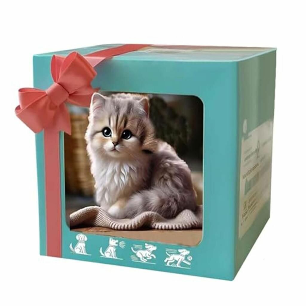 Игрушка для животных, Мой робот котенок кошка короткая плюшевая кукла + тяговый трос