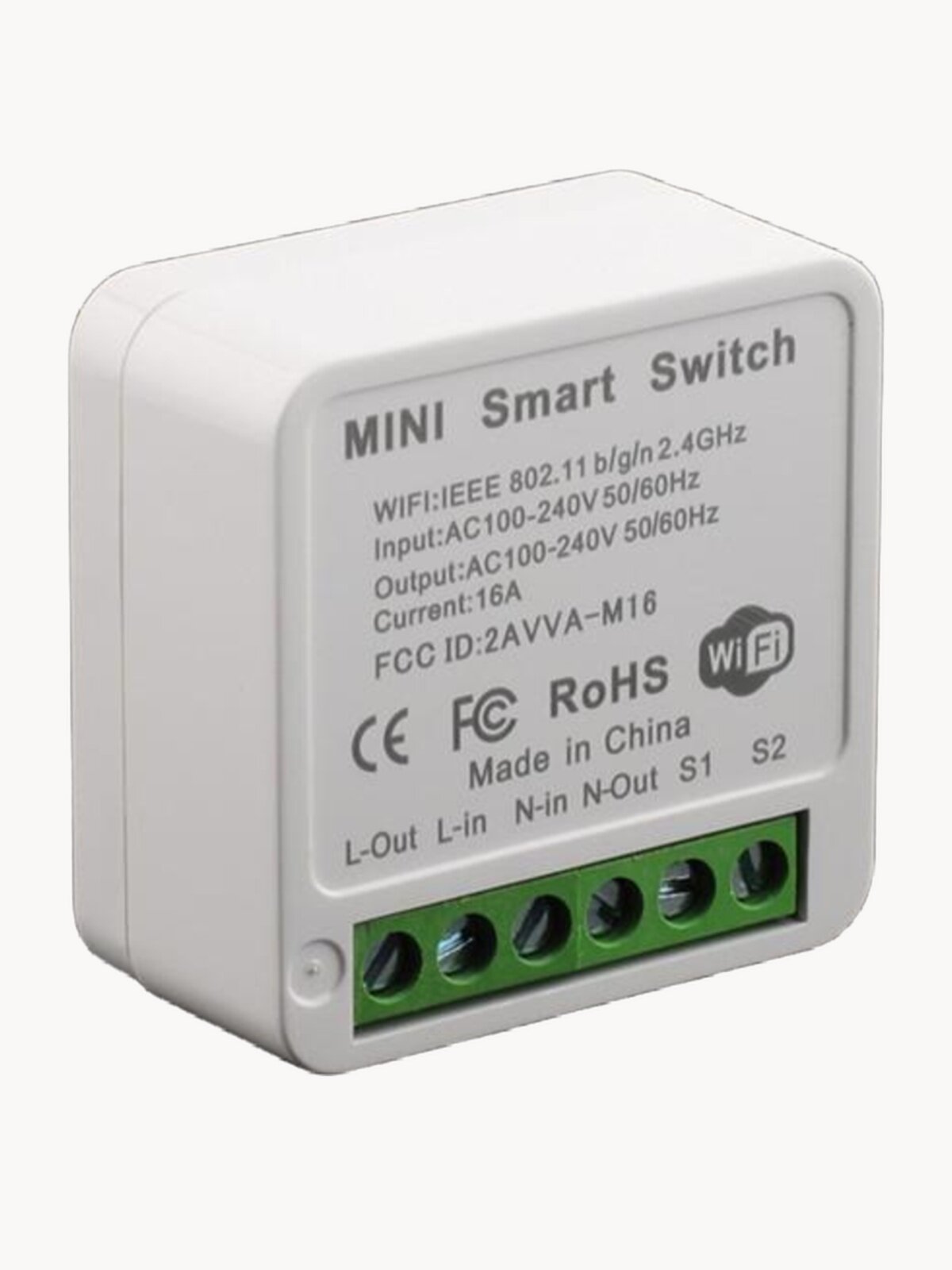 Мини WiFi переключатель реле Tuya. Поддержка помощников Алиса, Google Assistant, Маруся (от-3 шт.)