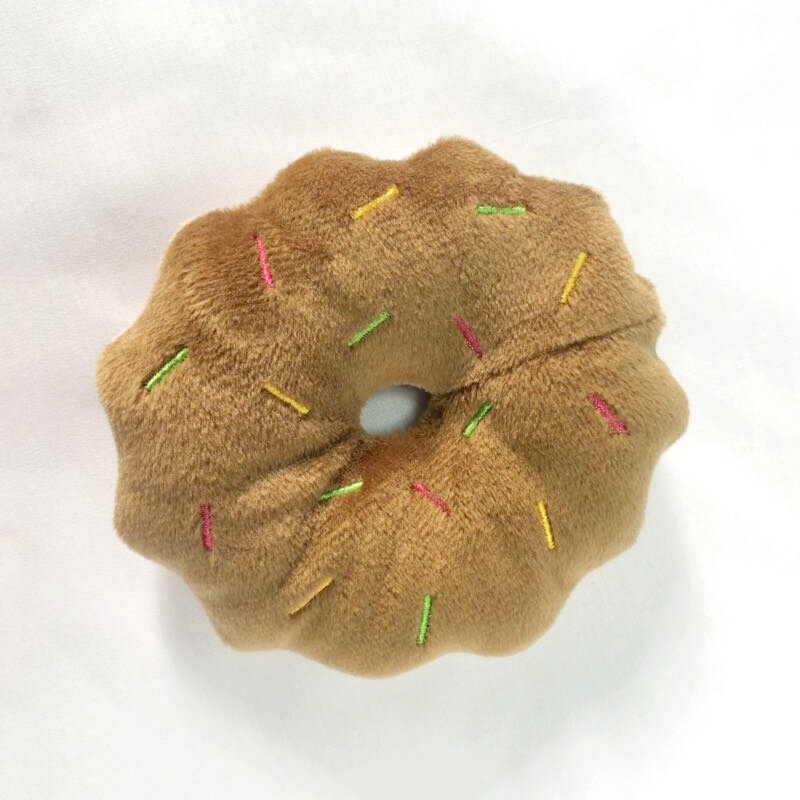 В наличии прямые поставки плюшевые пончики для домашних животных игрушка Мультфильм Плюшевая Кукла устойчивая к укусам
