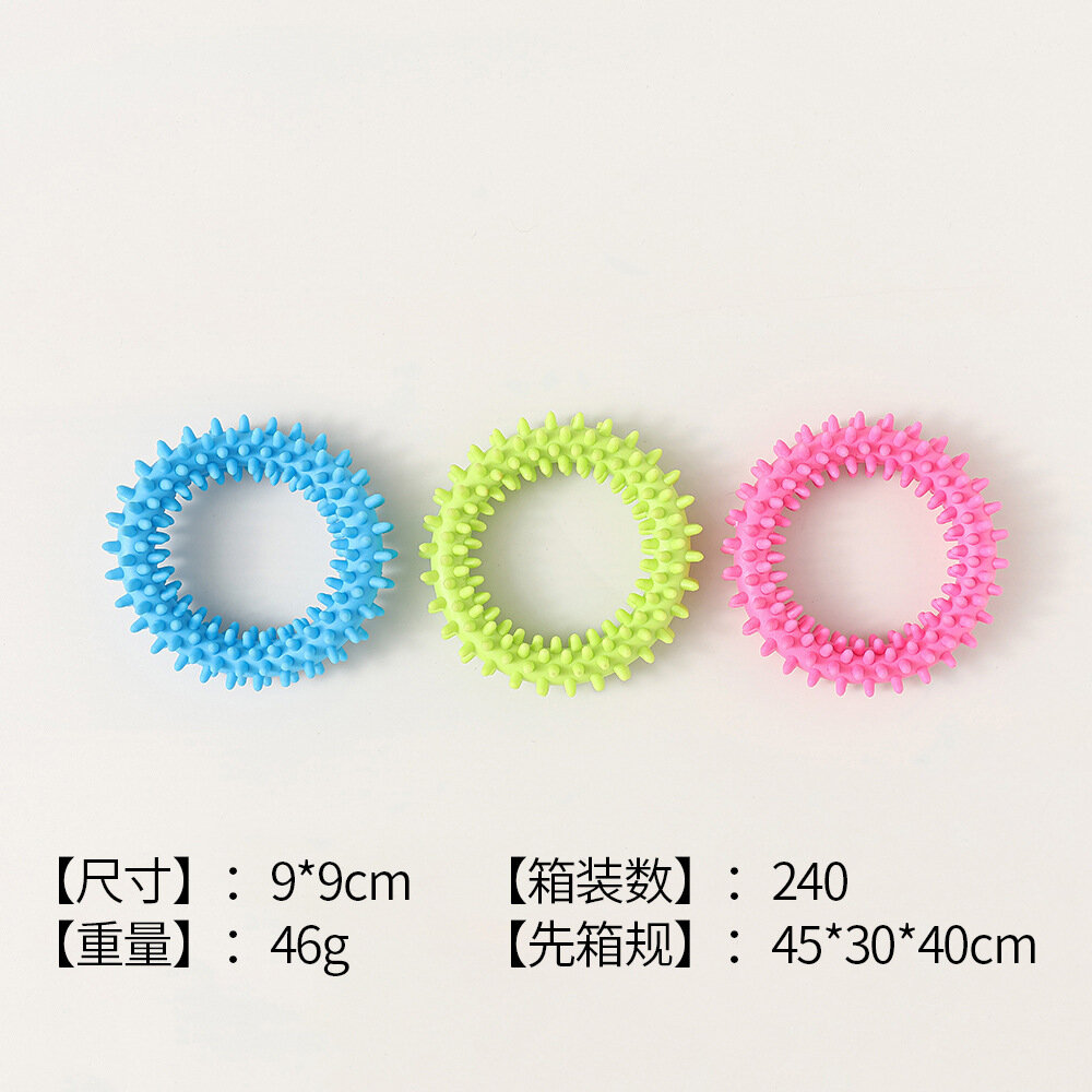 Игрушки для домашних животных Устойчивость к укусу 29027 большое круглое колесо с шипами_синий