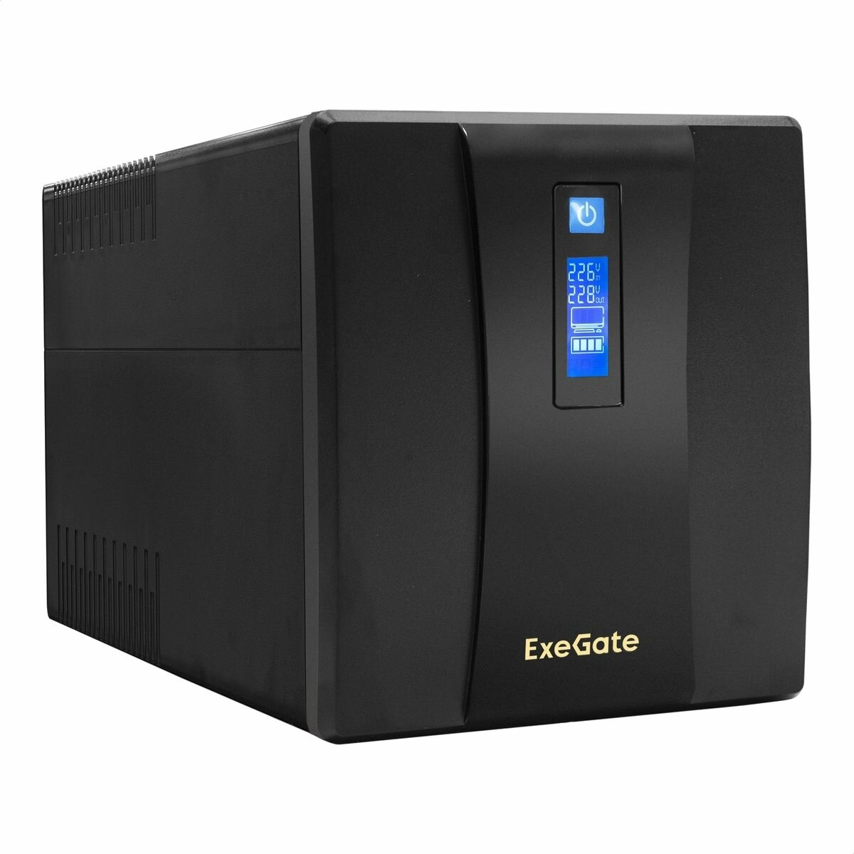 ИБП ExeGate SpecialPro Smart LLB-1500. LCD. AVR.4SH, 1500 ВА/950 Вт, 4 розетки, ЖК-дисплей, AVR
