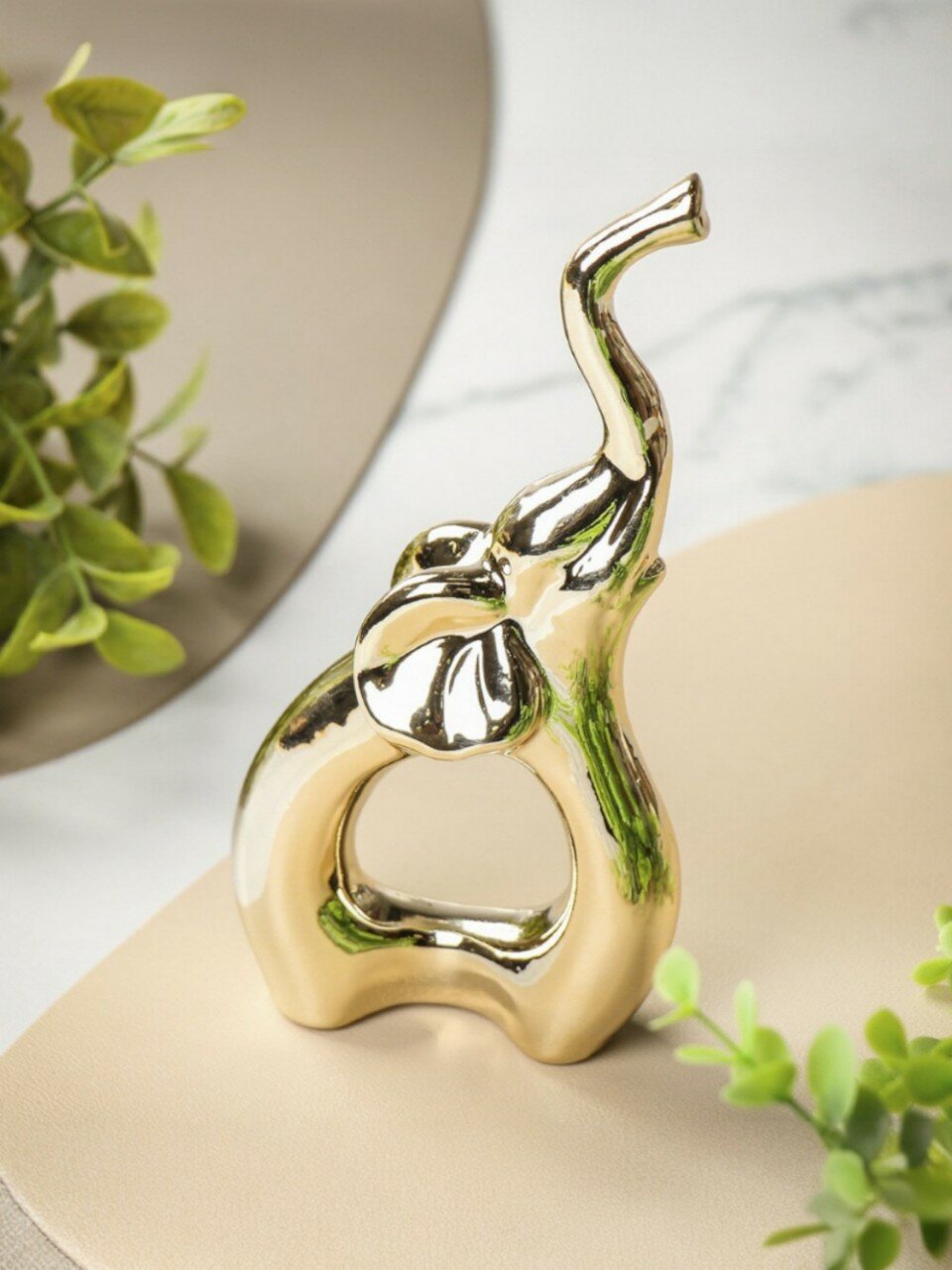 Фигурка декоративная керамика, Слоник, 10х4х17 см, Y4-9106