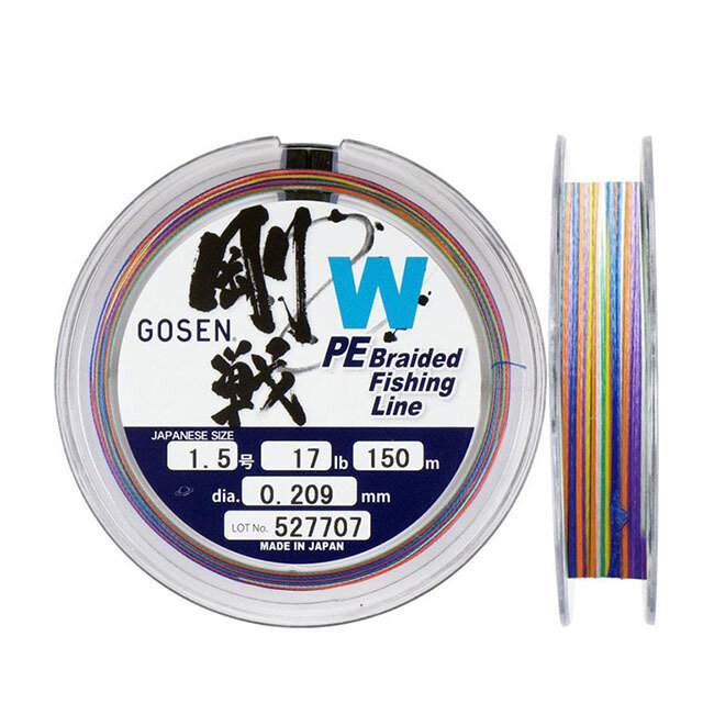 Леска плетеная (шнур) GOSEN W4 BRAID MULTI COLOR (WN150508 (150 м 0,153мм) )