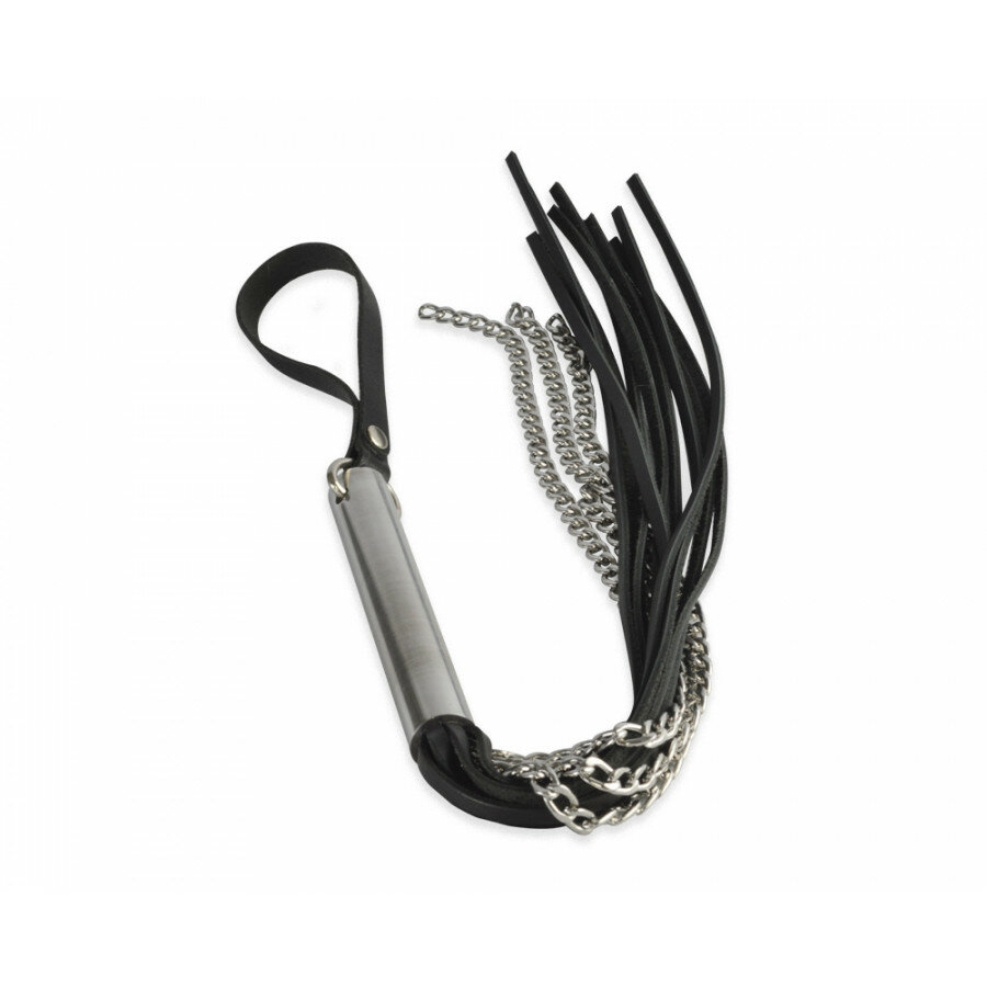Эффектная плеть Sitabella выполнена из металла и натуральной кожи. 50 см.