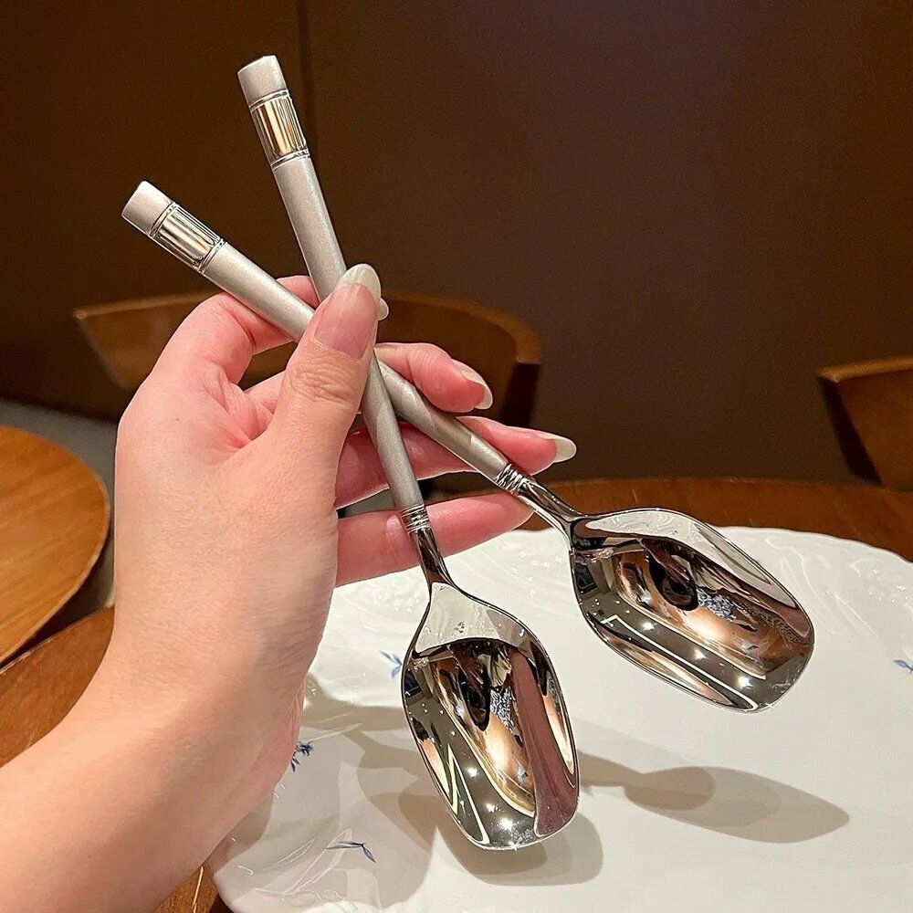 Нож столовый 2 предм. серебристый