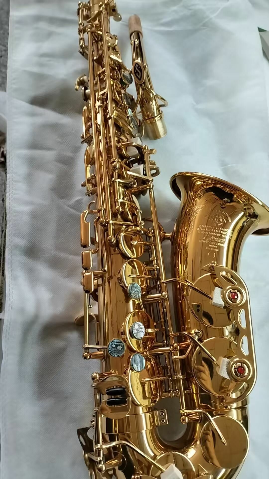 MARK VI Selmer Альт Cаксофон Sax латунь Духовой инструмент с чехлом Электрофоретическое золото
