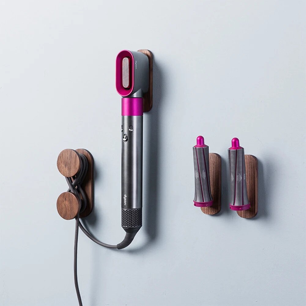 Держатель для фена, настенное крепление для хранения Dyson Airwrap, полная стойка для хранения стайлера для щипцов для завивки волос, ванная комната -C GSY