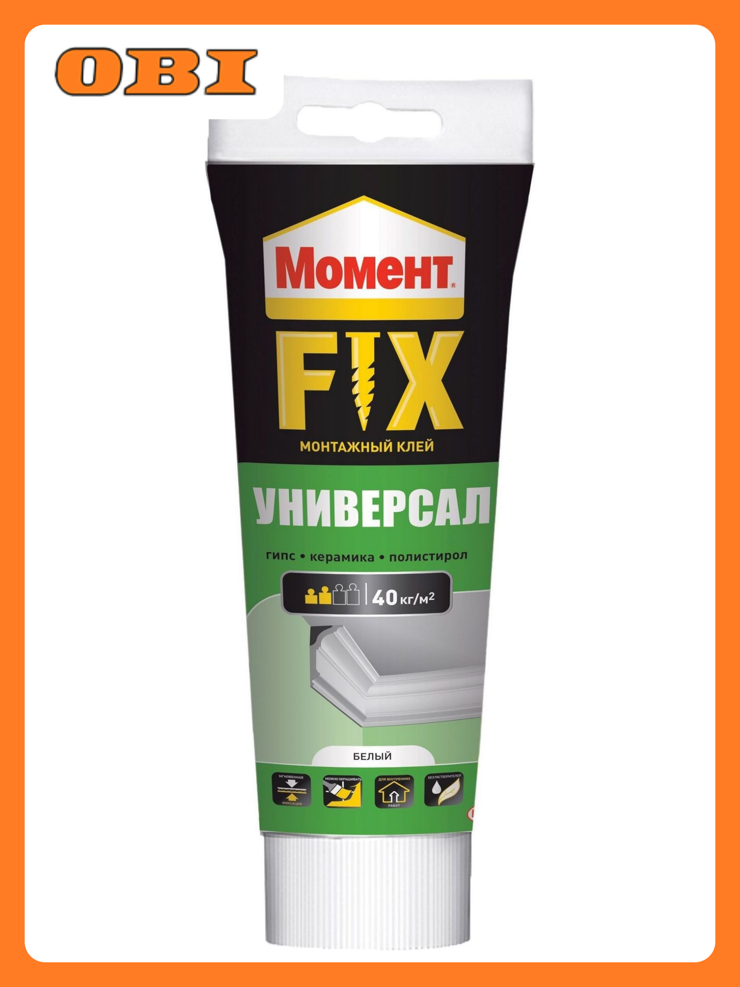 Клей Момент FIX, универсальный, для пенопласта и пластика, 250г