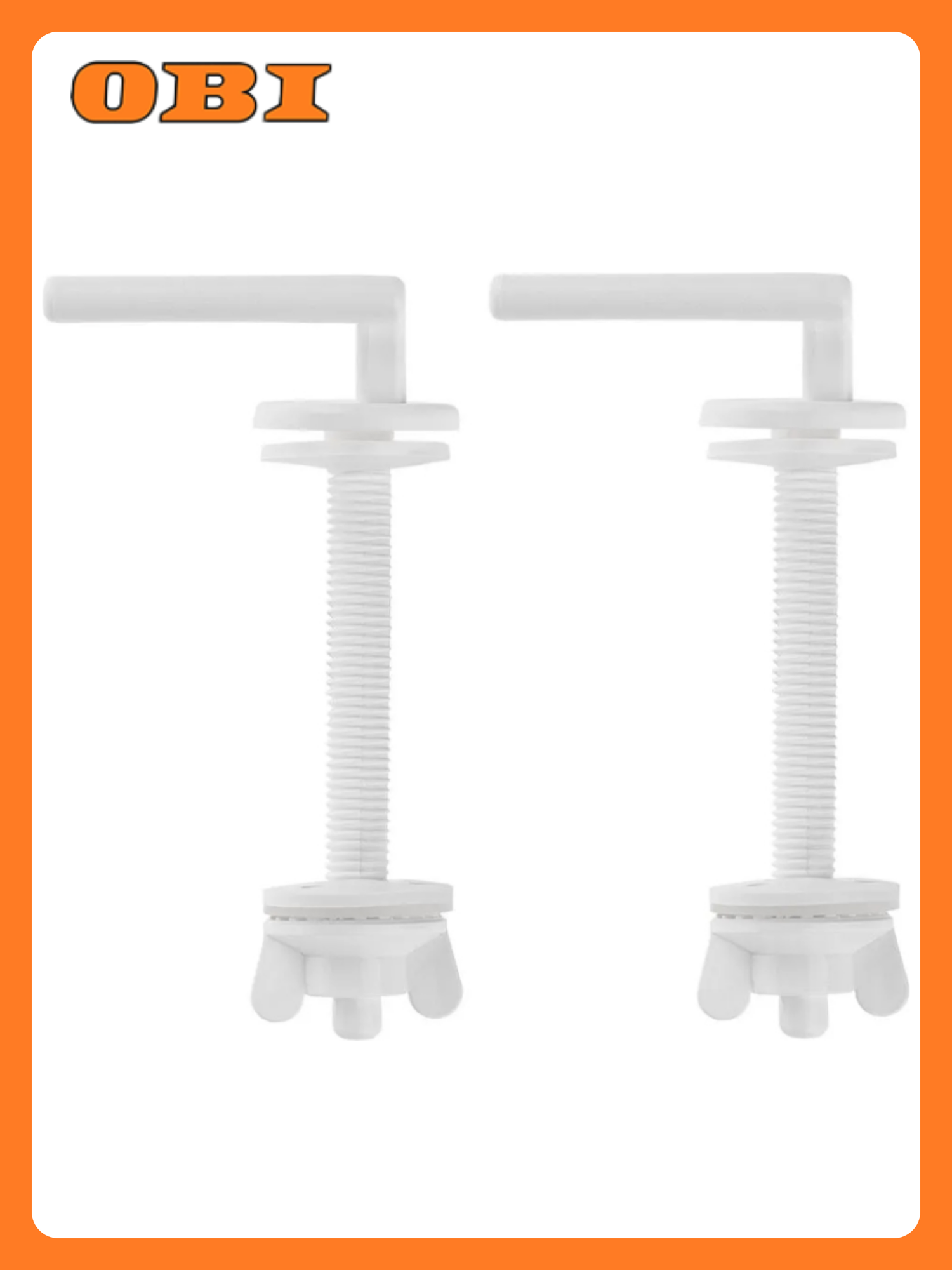 Крепёж сиденья унитаза MasterProf MasterProf, белый, пластиковый