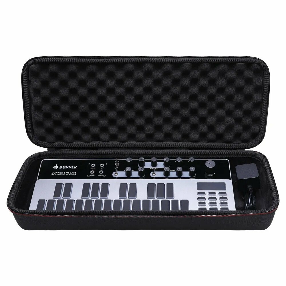 Жесткий чехол LTGEM из ЭВА для Donner N-25 25-клавишной USB MIDI-клавиатуры (только сумка!).