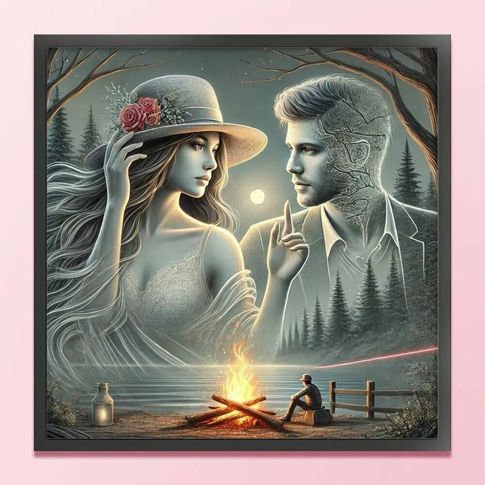 Набор для вышивания крестиком с принтом для девочек, 45x45 см, набор для вышивания DIY 11 карат, Домашний декор