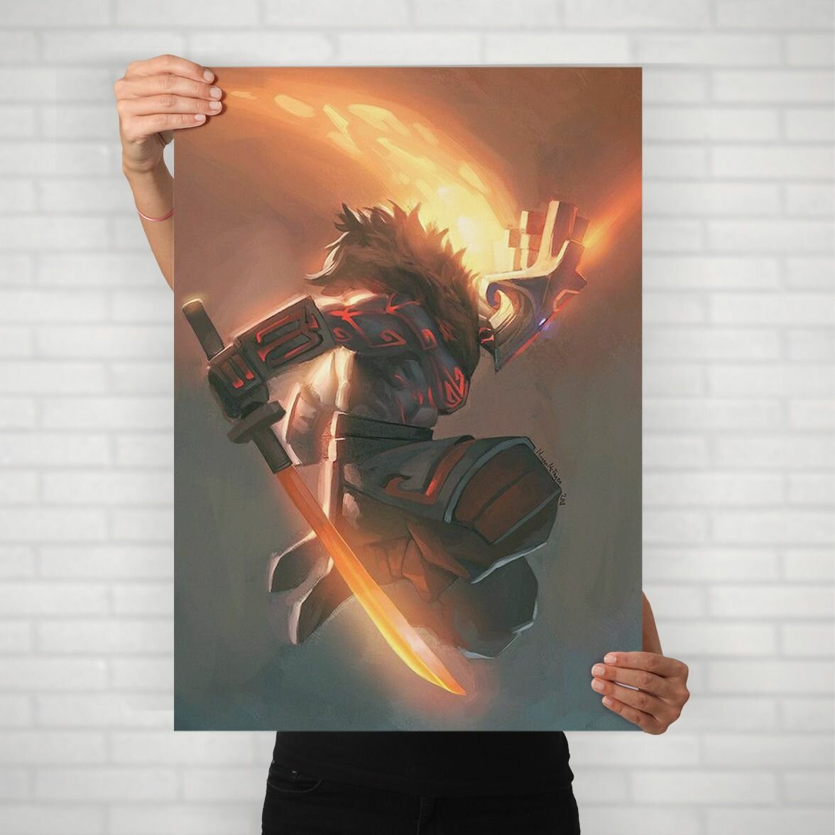 Плакат на стену для интерьера Dota 2 (Juggernaut 2) - Постер по игре формата A1 (60х84 см)