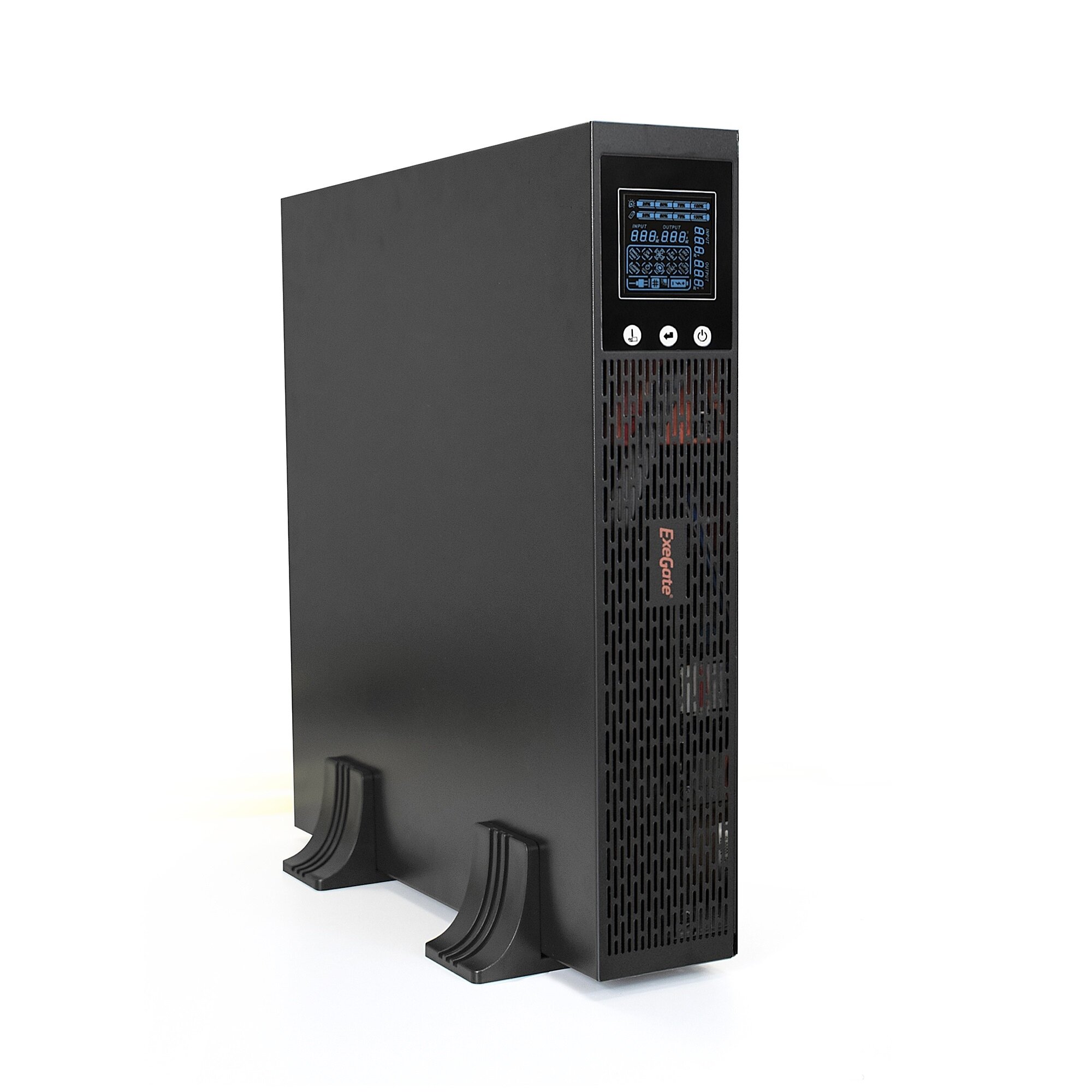 Источник бесперебойного питания Pure Sine Wave ExeGate SinePower UHB-1000. LCD. AVR. C13. RJ. USB.2U 1000VA/800W,8*C13, RM/Tower